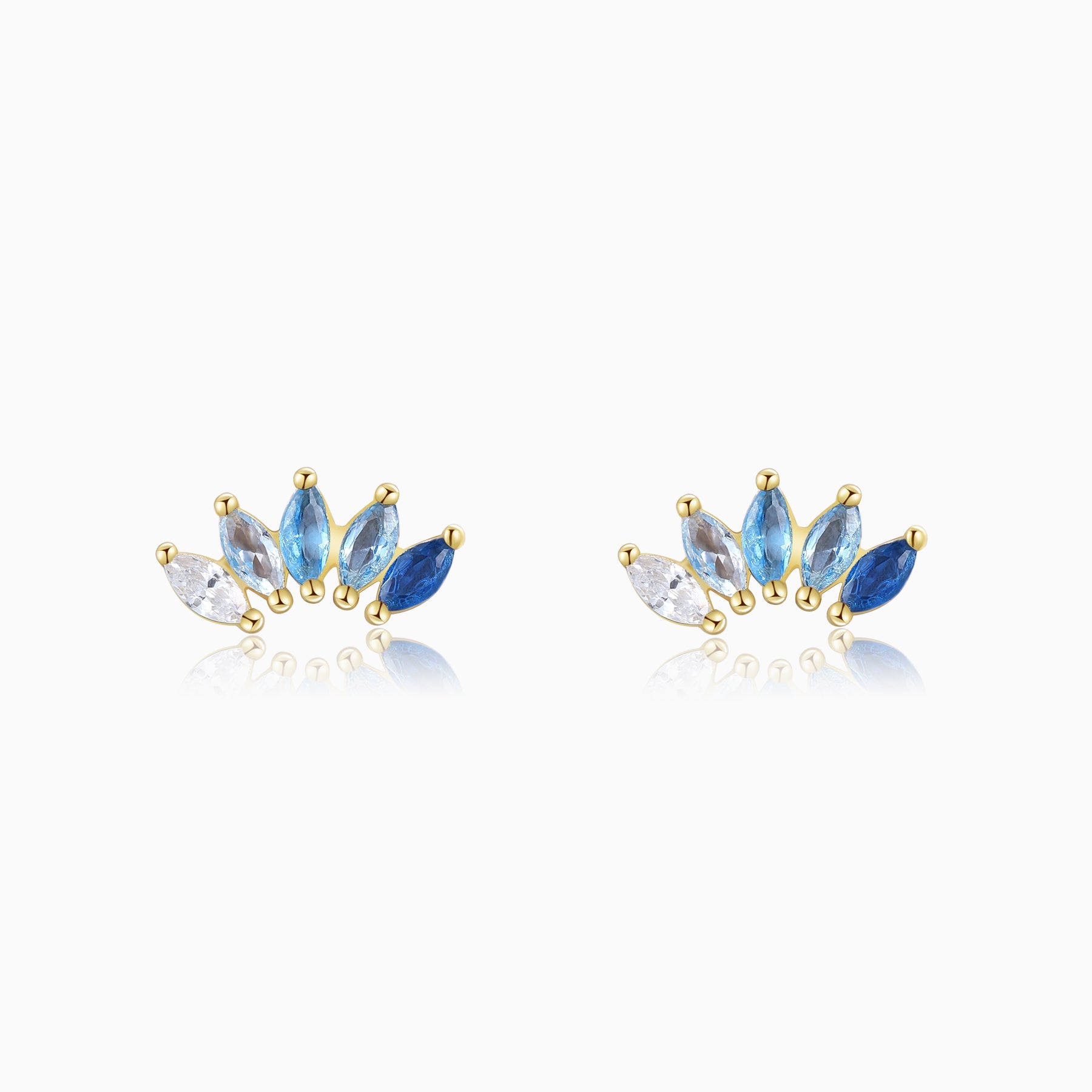 Blue Waves Studs